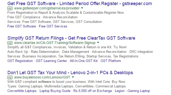 Advertising ideas for GST Filing and Invoicing software - The Media Ant