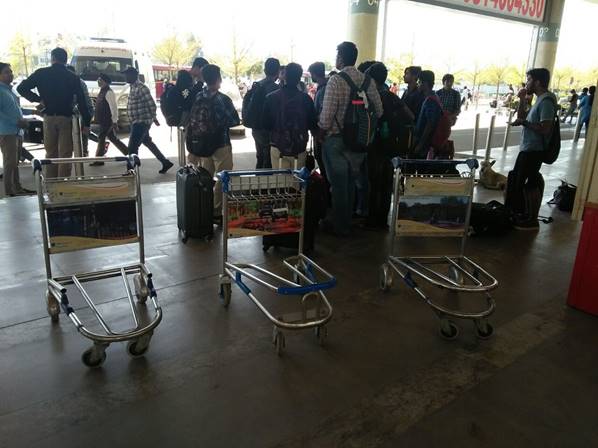 Luggage Trolley Advertising at Chandigarh Airport - The Media Ant