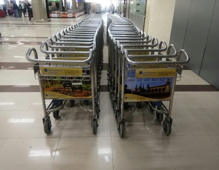 Luggage Trolley Advertising at Amritsar Airport - The Media Ant