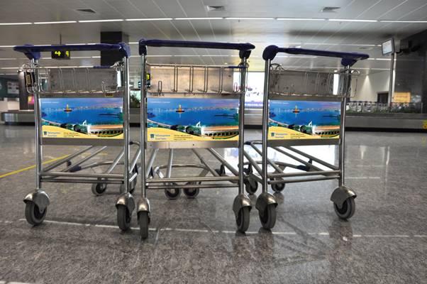 Luggage Trolley Advertising for Bangalore Airport - The Media Ant