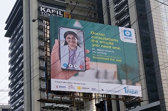 Outdoor Advertising Campaign For MFine In Hyderabad and Mysore