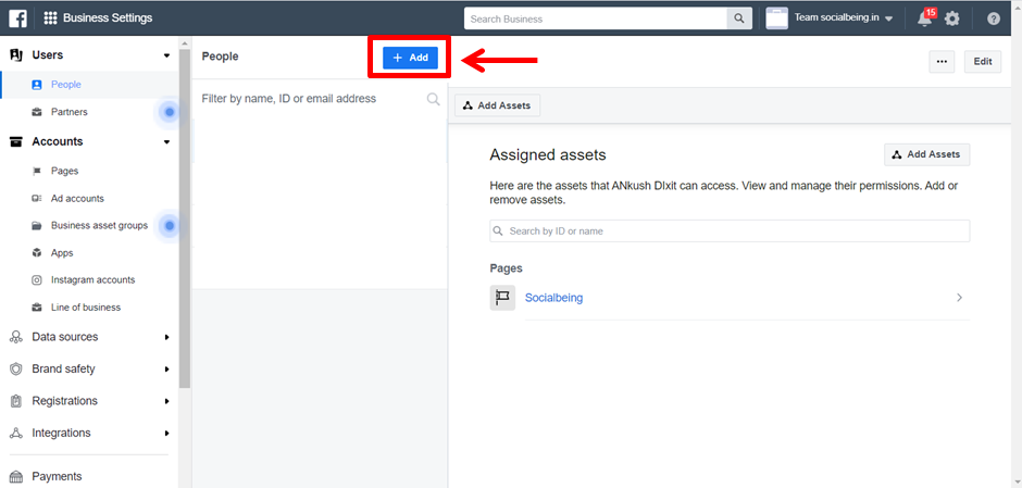 How to add a Partner in Facebook Business Manager account - The Media Ant