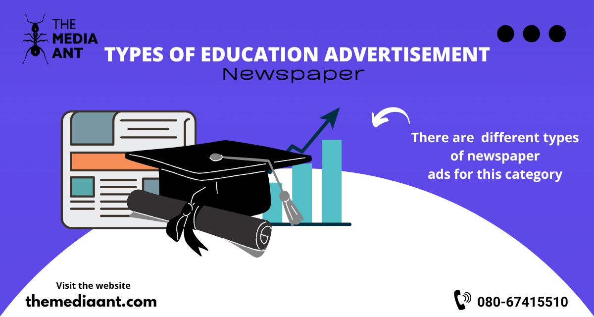 Book Education Ads in Newspapers Easily | The Media Ant