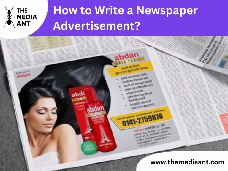 How to Write a Newspaper Advertisement?