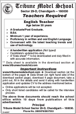 Teacher Job Advertisement Samples-Teacher Recruitment Ad