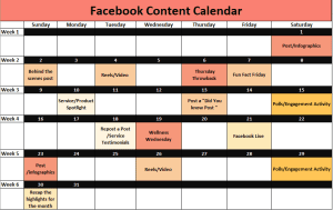 Download Facebook Content Calendar Template