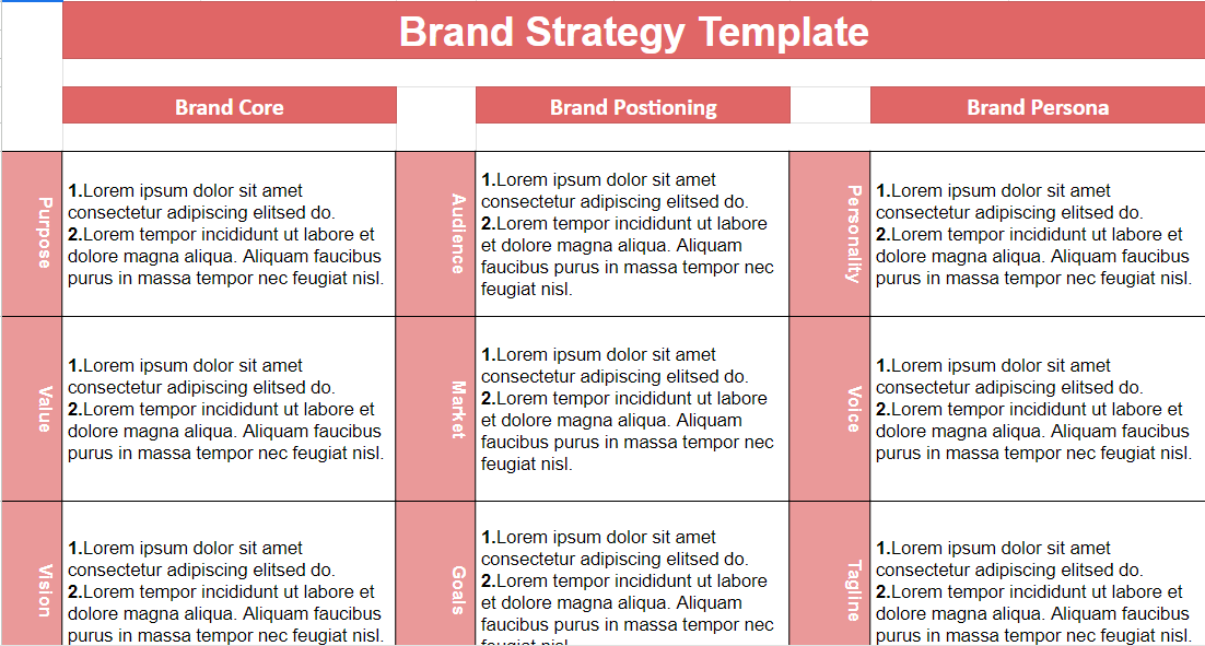 Download Brand Strategy Template