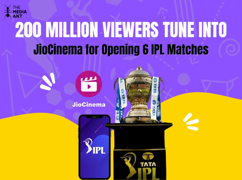 200 Million Viewers Tune into JioCinema for Opening 6 IPL Matches