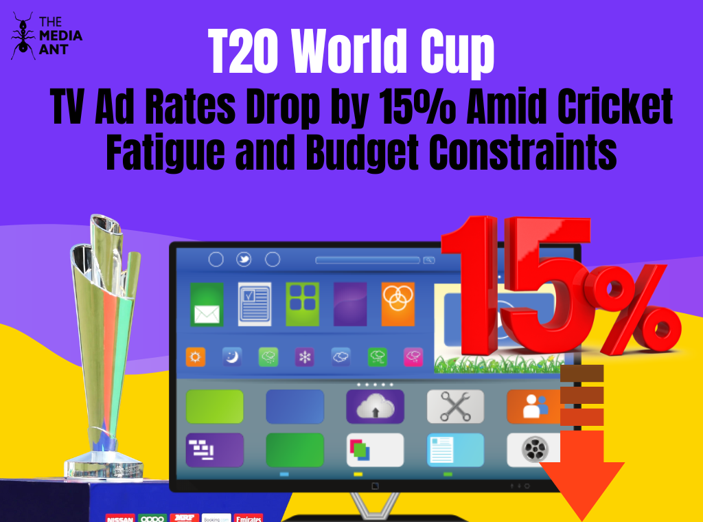T20 World Cup: TV Ad Rates Drop by 15% Amid Cricket Fatigue and Budget ...